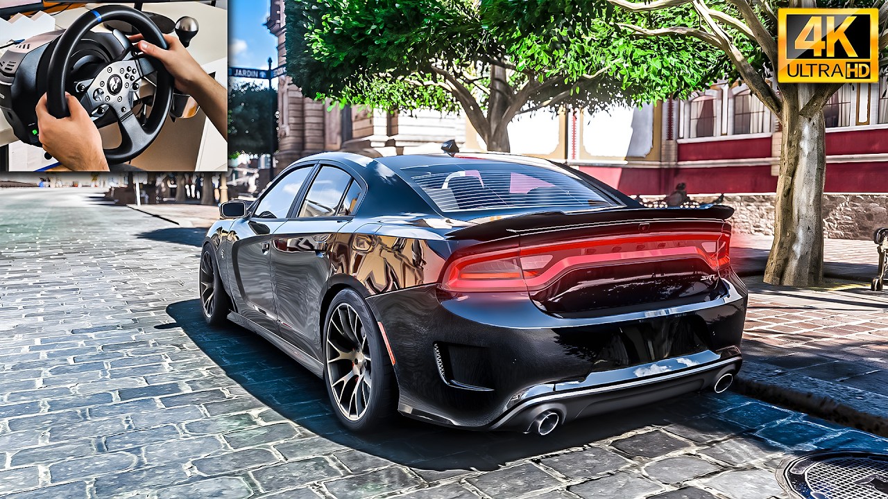 Dodge Charger SRT Hellcat // Forza Horizon 5 // Thrustmaster T300RS gameplay - YouTube