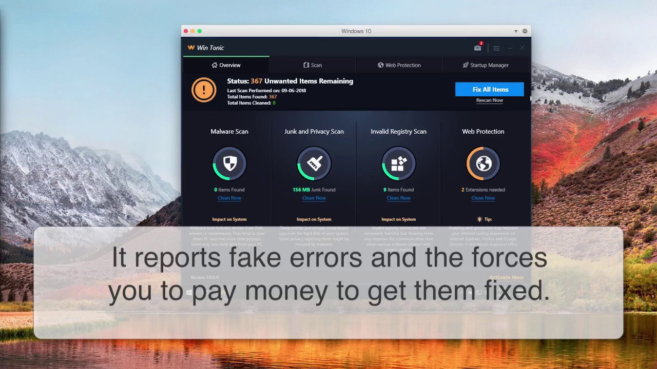 Win Tonic fake optimizer (uninstall guide). - YouTube