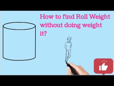 How to find Roll weight without doing weight|| Flexible packaging ...