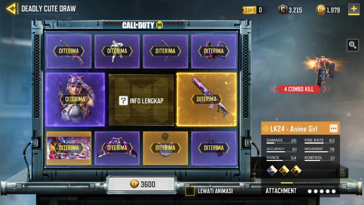 Lk24-Anime Girl full spin #callofduty #codmid - YouTube