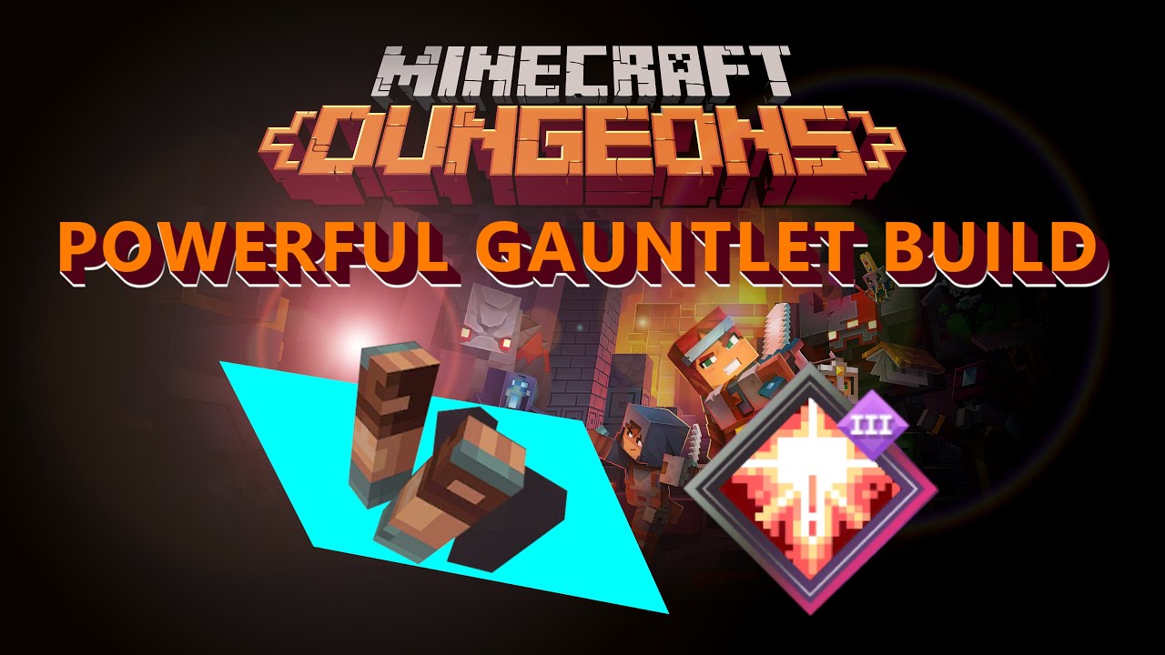 POWERFUL Minecraft Dungeons Gauntlet Build - YouTube