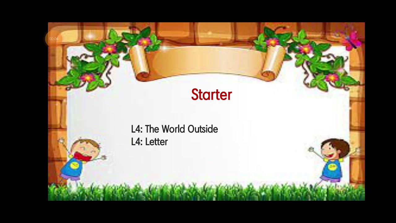 Std 1 English text starter of L4 - YouTube