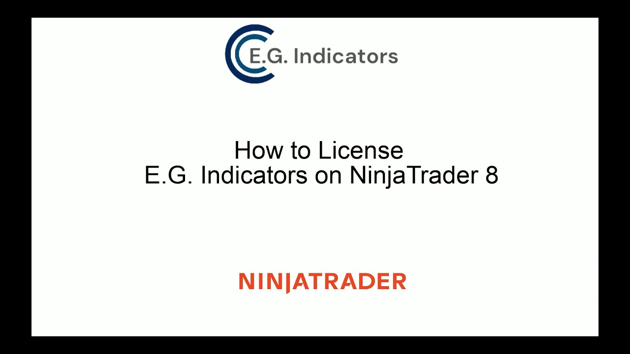 How to license E.G. Indicators on NinjaTrader 8 - YouTube