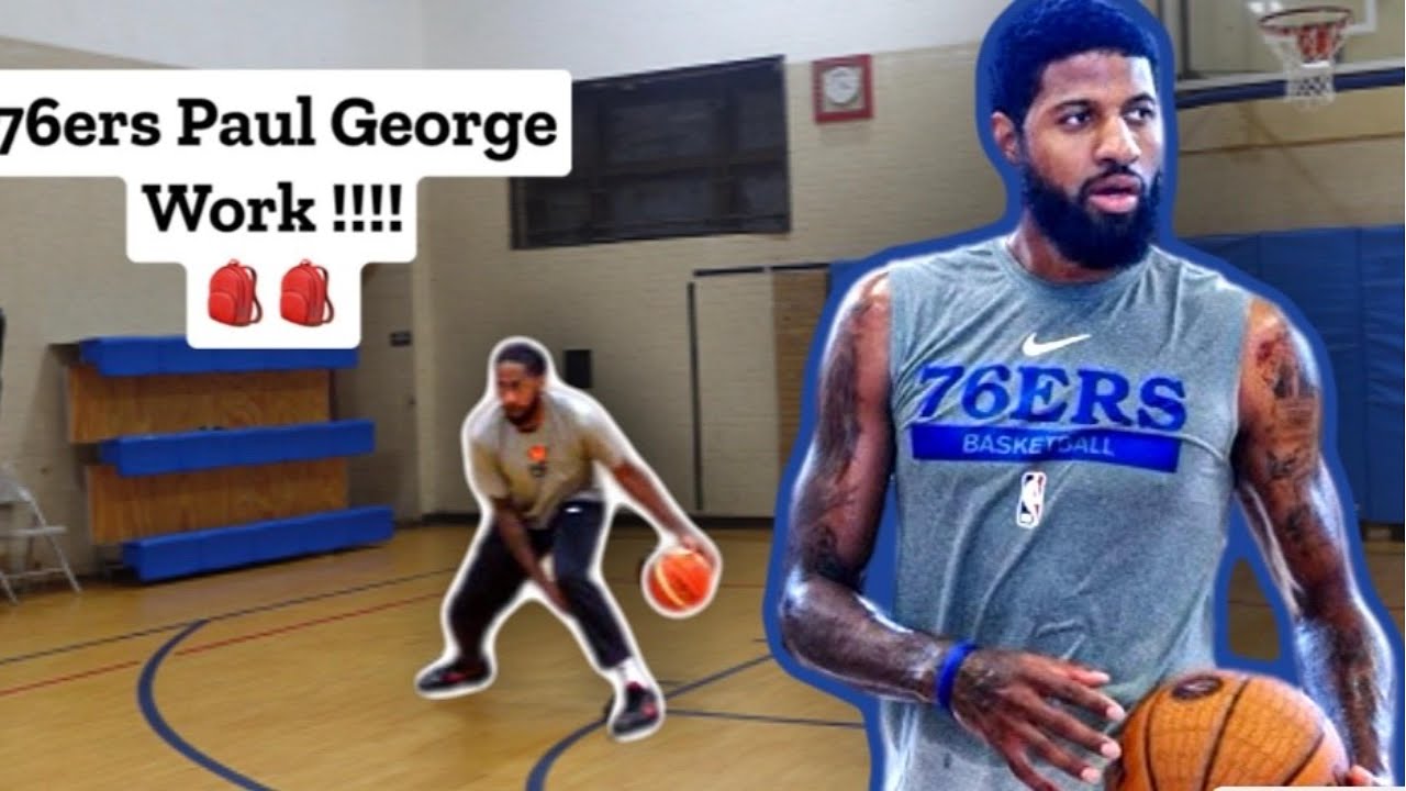 76ERS PAUL GEORGE WORKOUT !! READING HELP & BALL HANDLING !! - YouTube