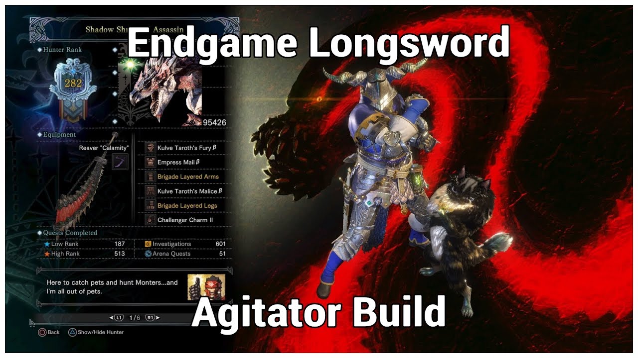 MHW Longsword Agitator Build - YouTube