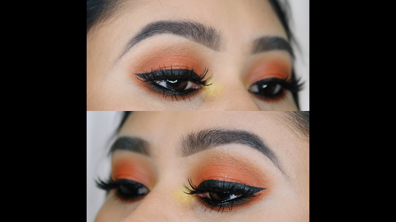 maquillaje en tono naranja - YouTube
