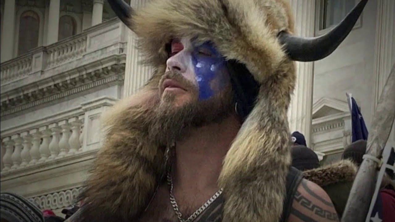 Jan. 6 rioter who carried spear, wore horns, draws 41 months - YouTube
