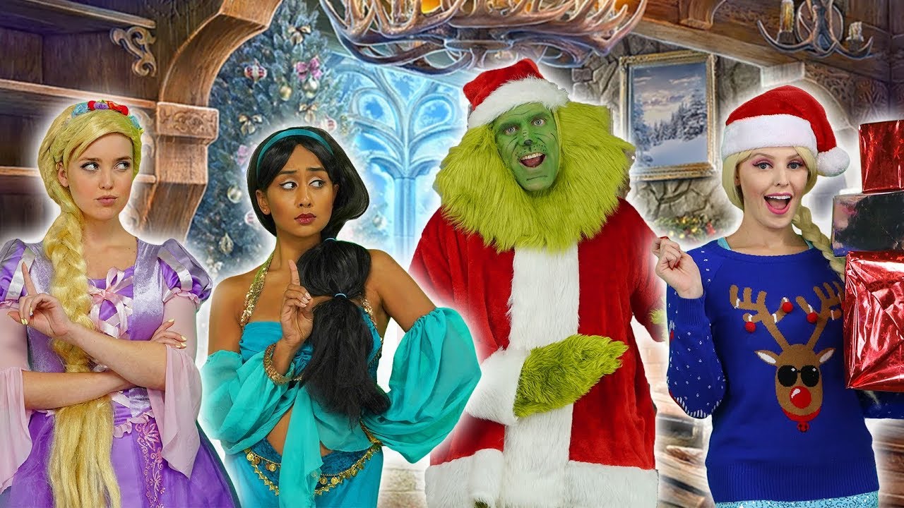 WILL DISNEY PRINCESSES ESCAPE THE GRINCH? (Babysitter or Will He Steal ...