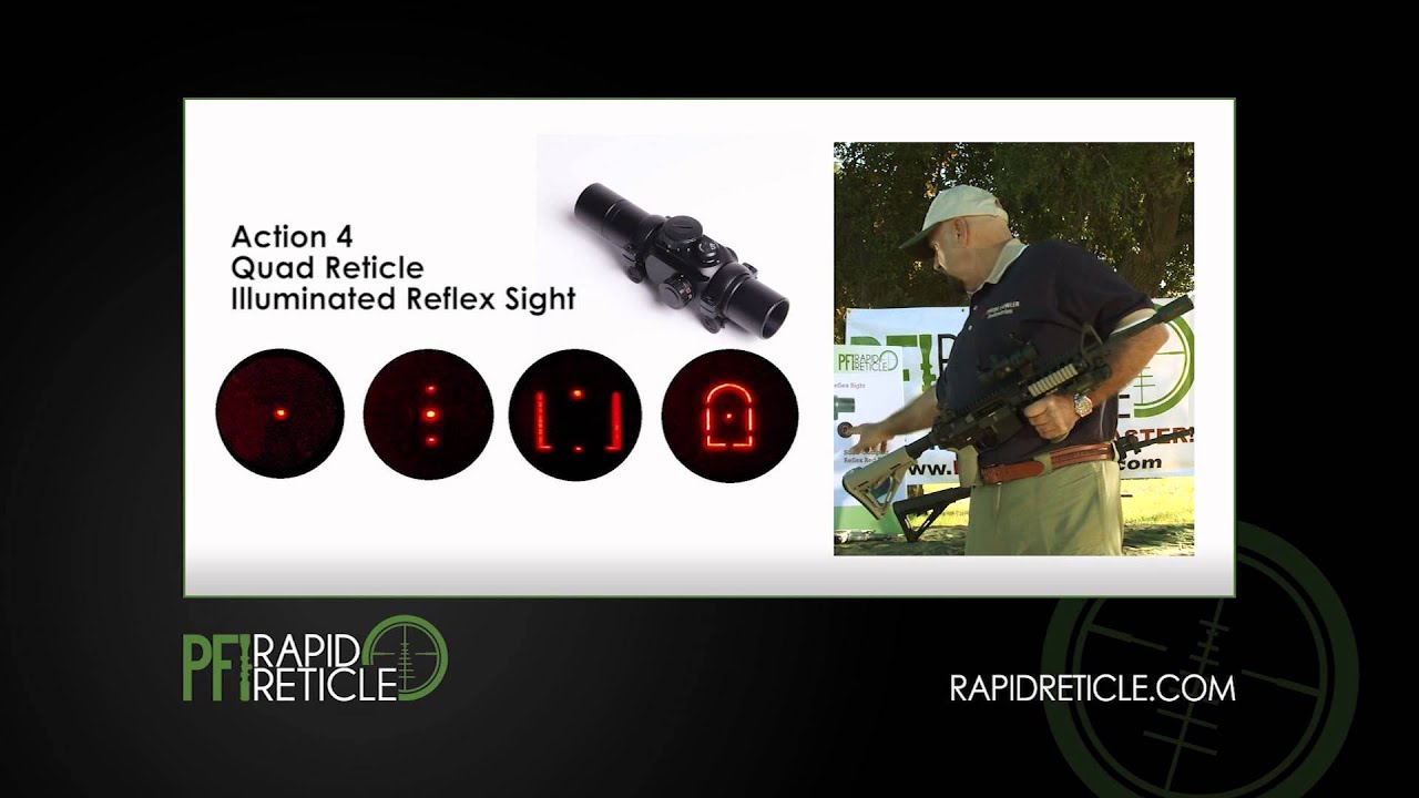 PFI Action-4 Quad Reticle Reflex Sight 2012 - YouTube