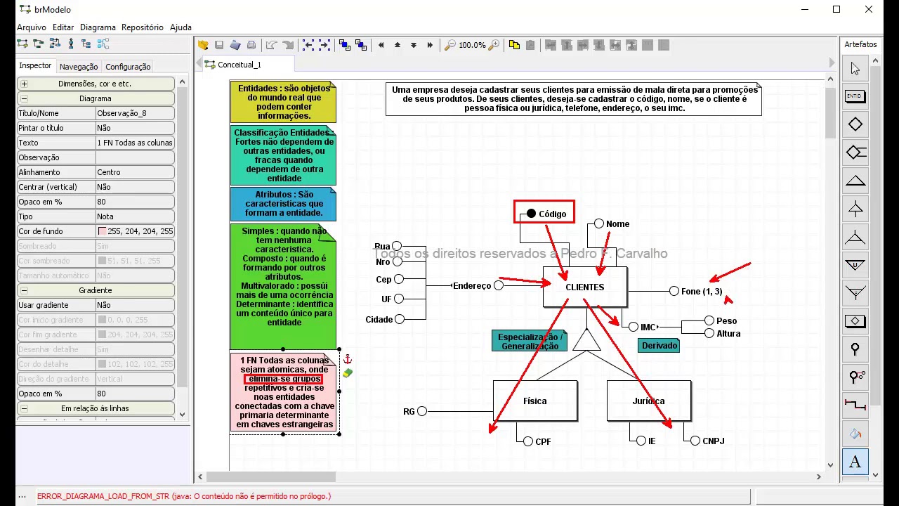 Aula 5 BrModelo 1FN e Relacionamento - YouTube