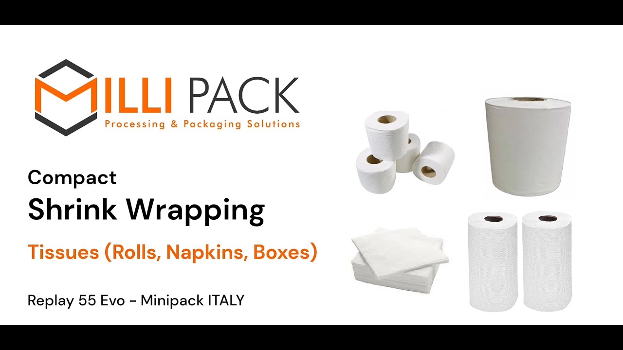 Compact Shrink Wrapping Machine for Tissue - Replay 55 - Milli Pack ...