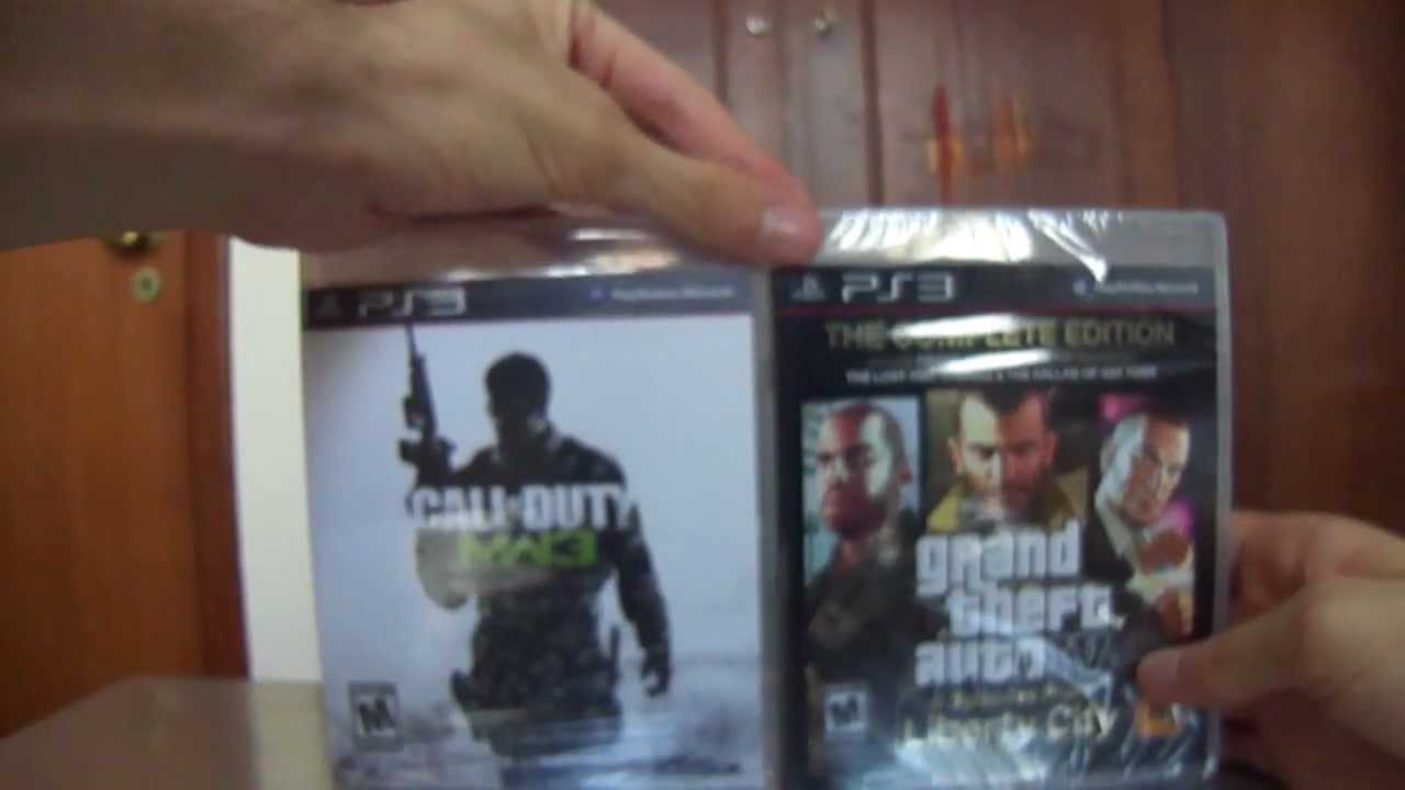 Unboxing GTA IV The Complete Edition (PS3), MW3 (PS3) BR - YouTube