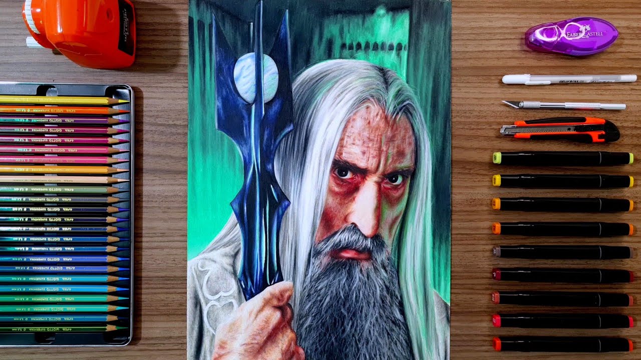 Drawing SARUMAN (o senhor dos anéis)| PLAY DRAWING - YouTube