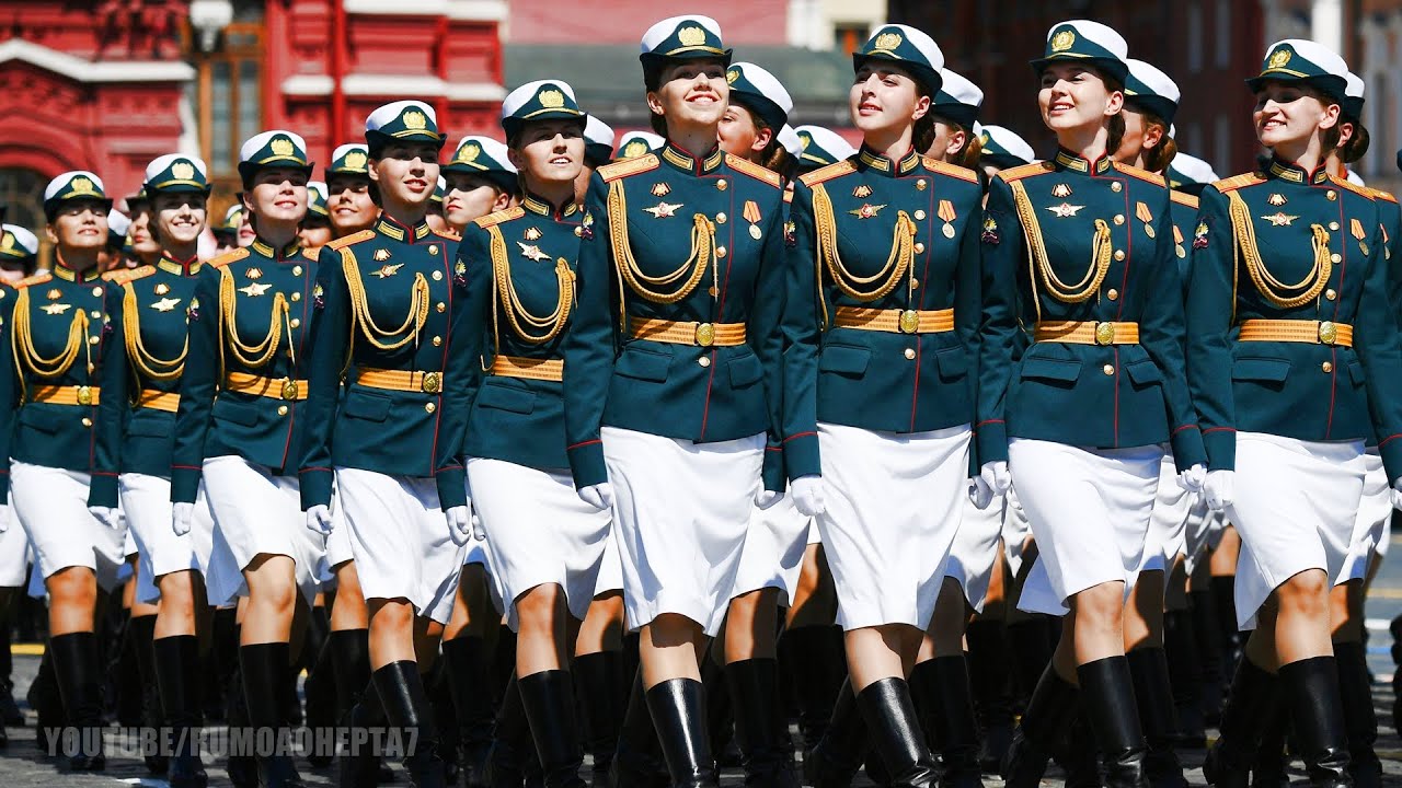 Russian Army Women Parade