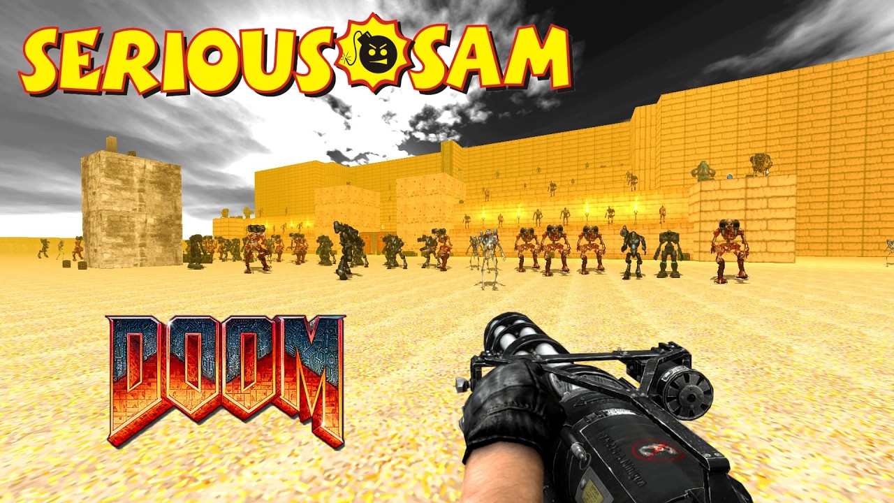 T64 Weapons - Epic Serious Sam Doom : The Serious Bomb | Doom Mod | 4K ...