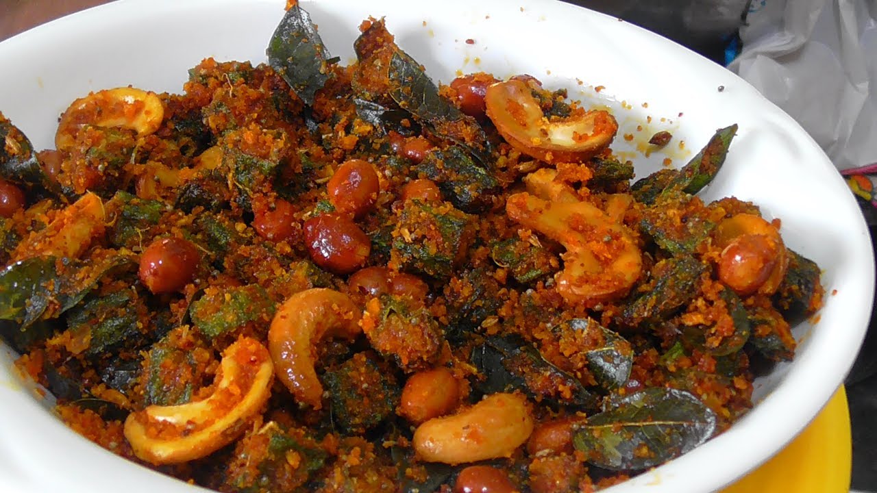 bhendi 65 recipe/ how to make peanuts bhendi fry/hotel style bendakaya ...