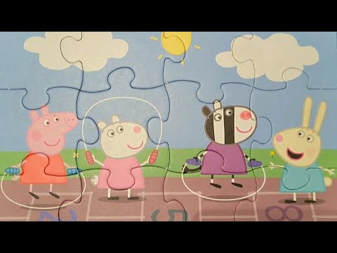 Peppa Pig Jigsaw Puzzle Sport Rope Skipping @puzzletime608 - YouTube