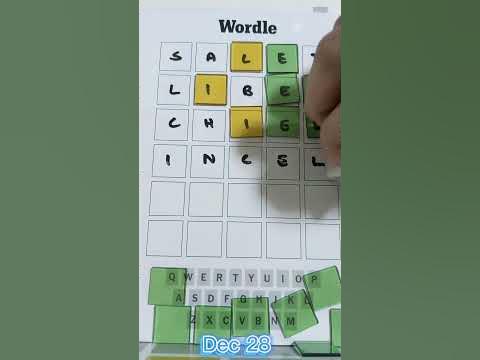 Today's Wordle 28 Dec #557 - YouTube