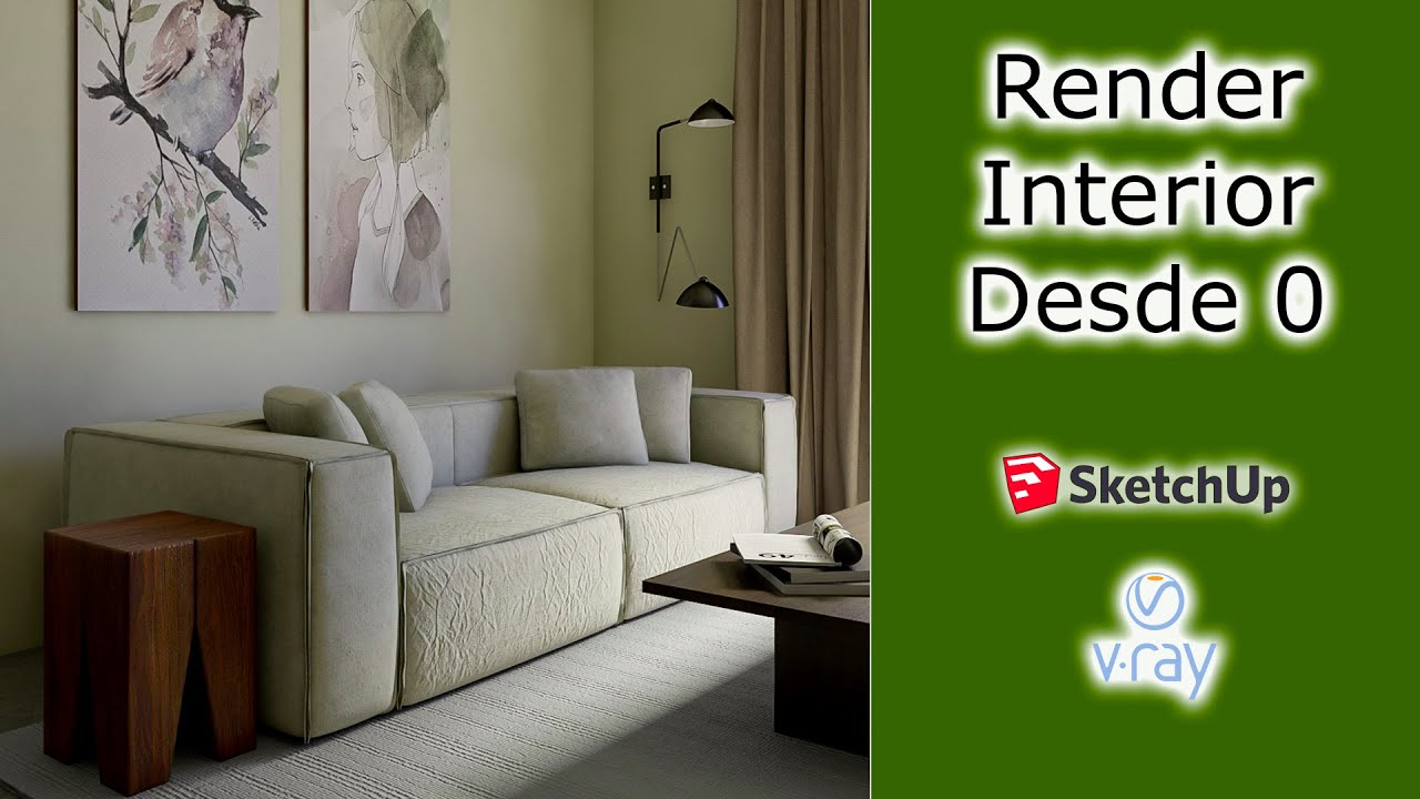 📌 EN VIVO 🔴 RENDER Interior desde Cero - SKETCHUP - VRAY 6 - YouTube