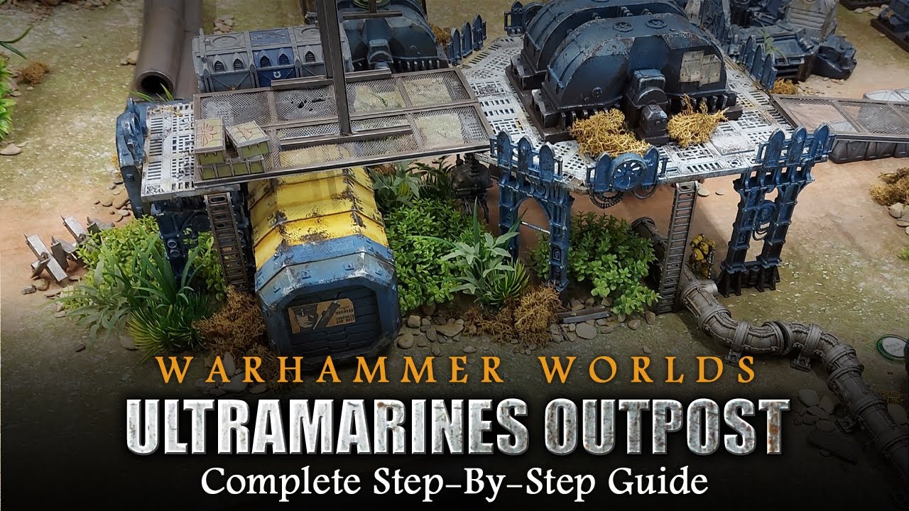 WARHAMMER 'Ultramarines Jungle Outpost' | 40K Battlefield Creation ...