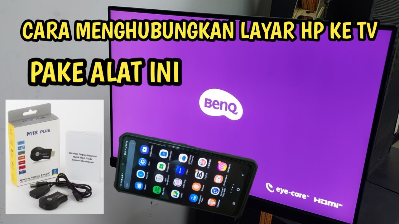 Cara Menghubungkan Layar HP ke Monitor Atau TV menggunakan HDMI dongle ...