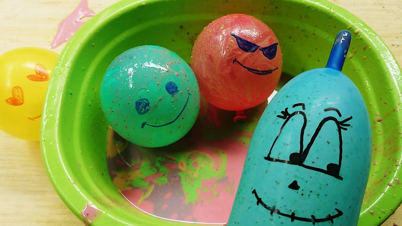 Mixing Slime 🌈 With Funny Balloons 🎈!!! Satisfying Slime Video ...