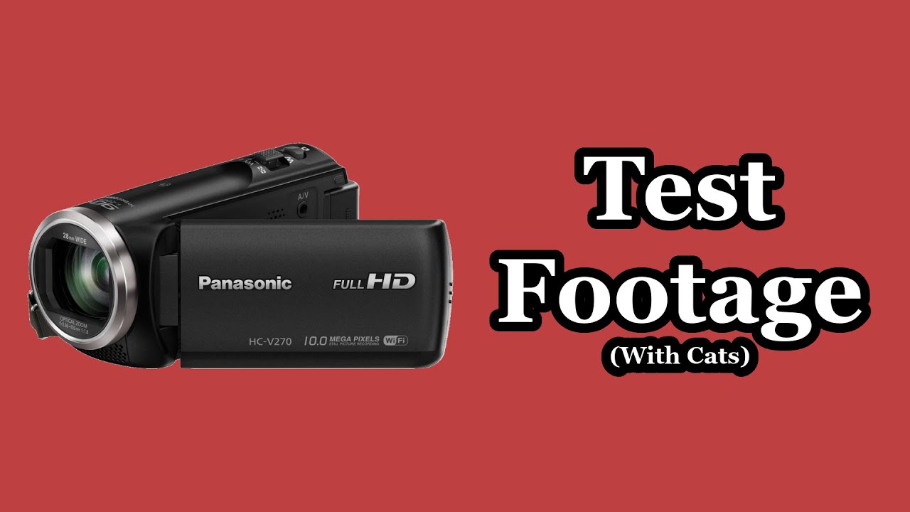 Panasonic HC-V270: Cat & String (1080p, 50fps) (Test Footage) - YouTube