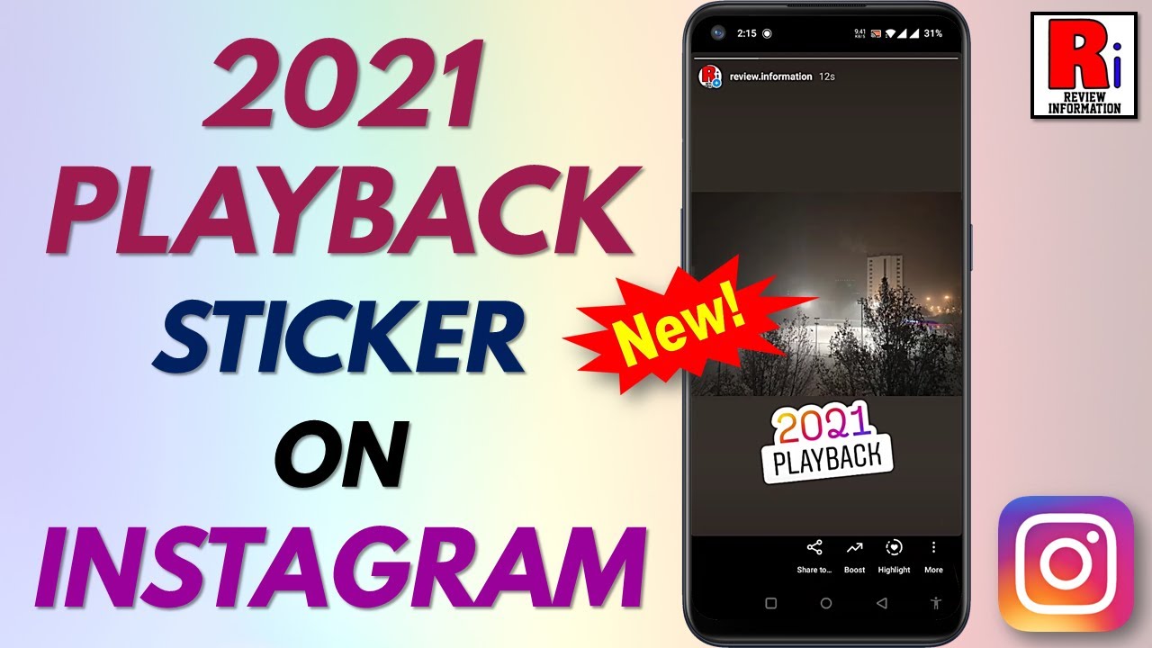 How to Use the 2021 Playback Sticker on Instagram (New) - YouTube