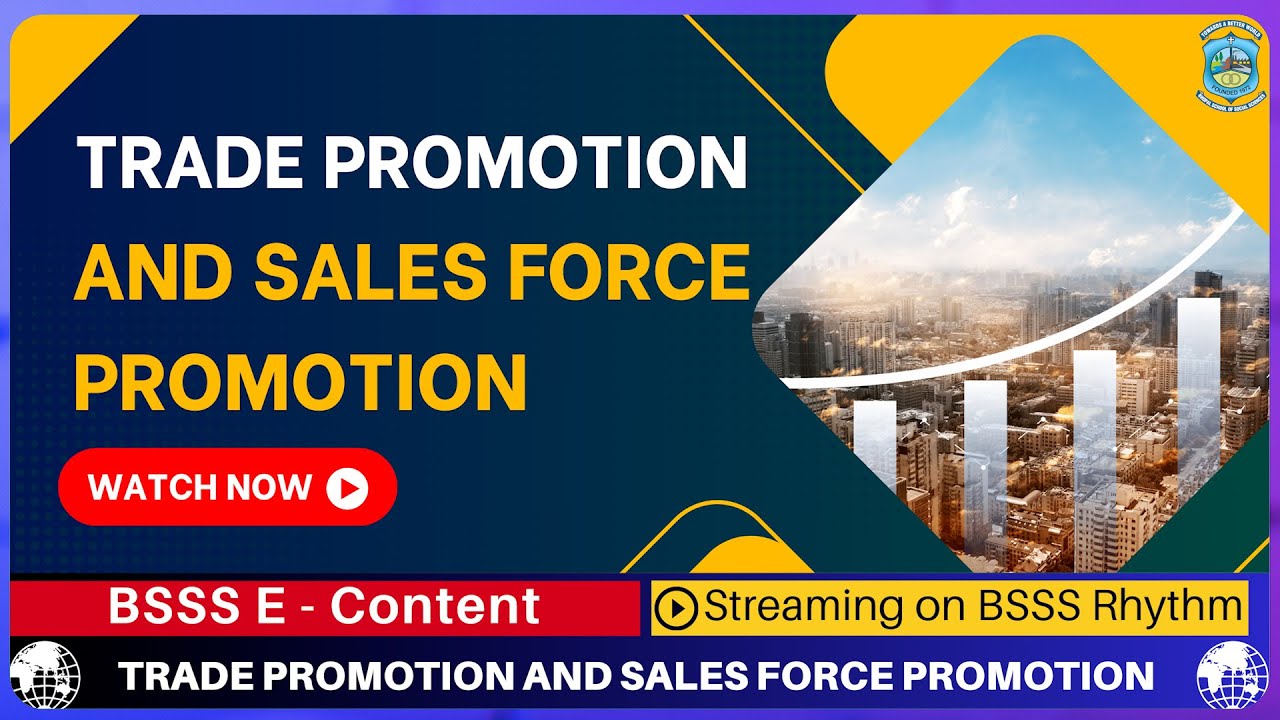 Trade Promotion and Sales Force Promotion - YouTube