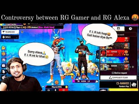 Controversy between @RGGamerLive and @alexalive92461| FIR on RG Gamer ...