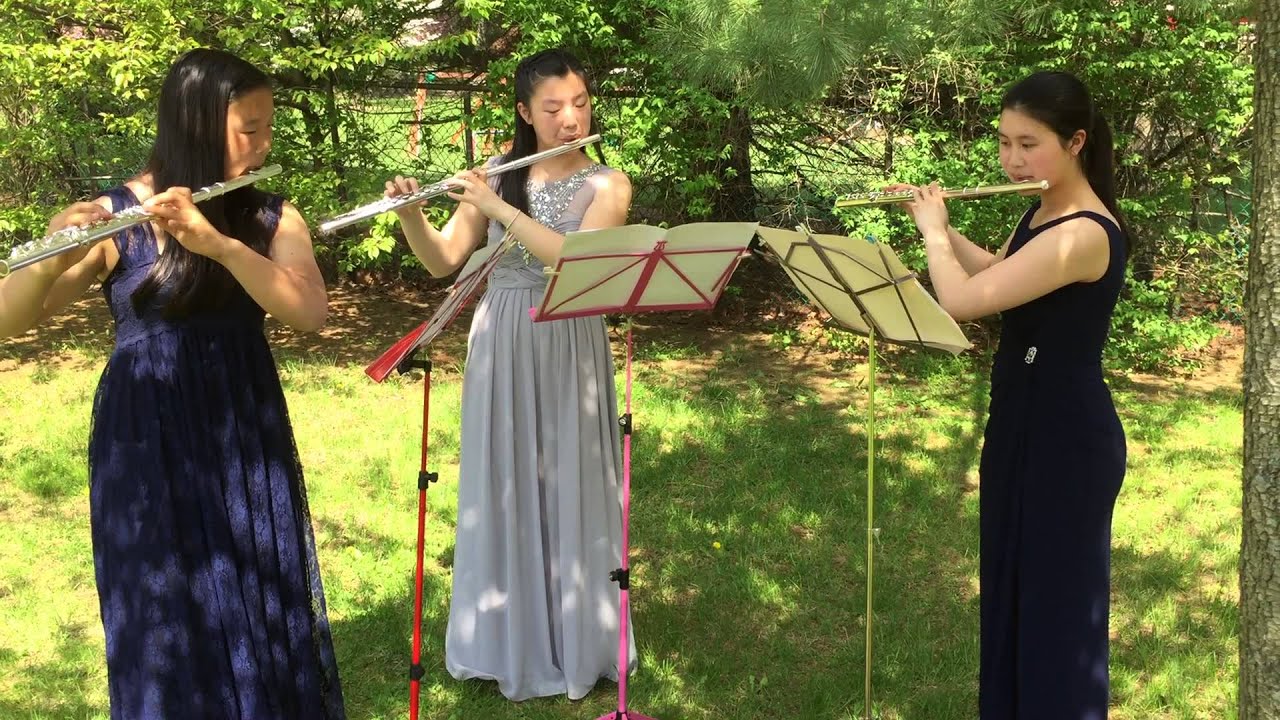 W. A. Mozart: Allegro for Three Flutes - YouTube