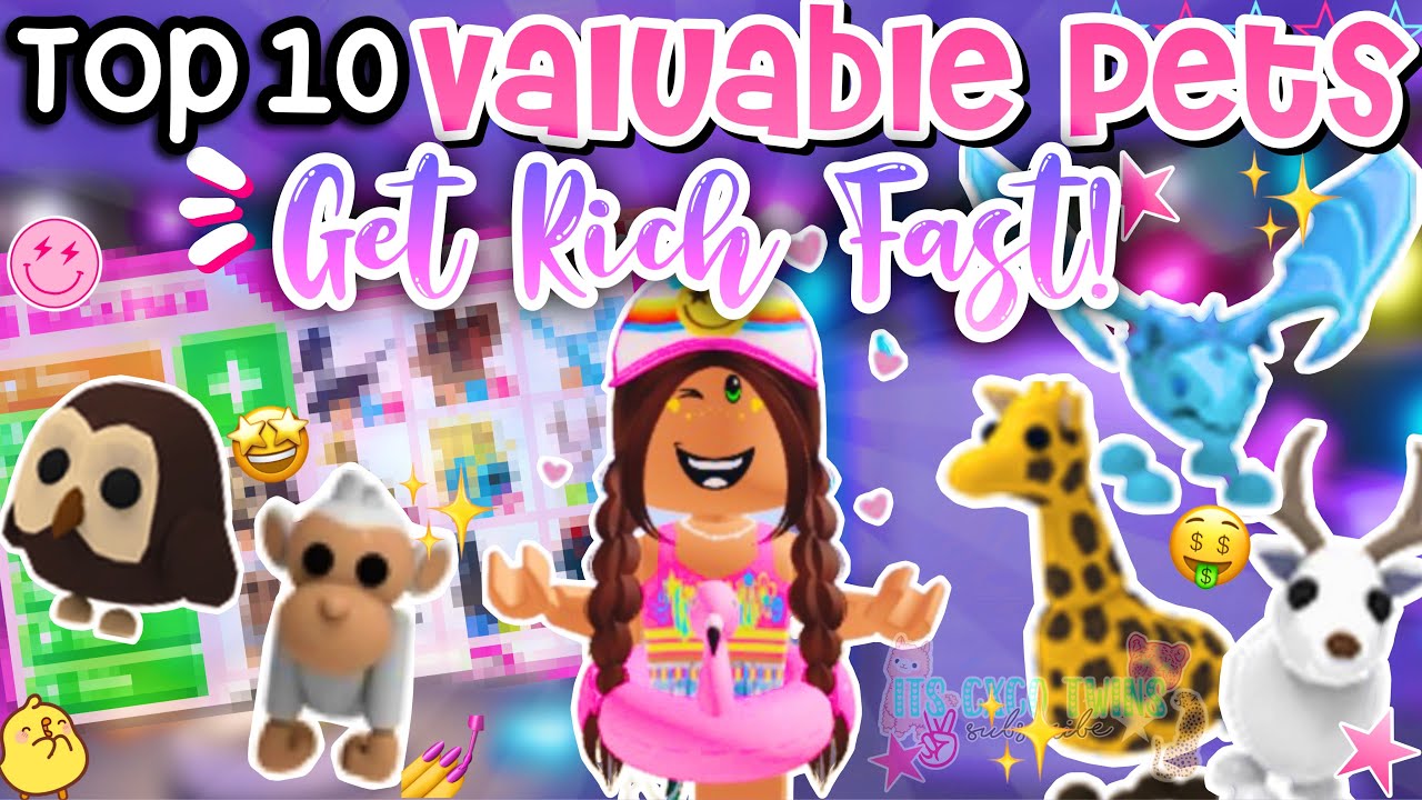 TOP 10 VALUABLE PETS That Will Make You RICH INSTANTLY 🤑 Adopt Me ...