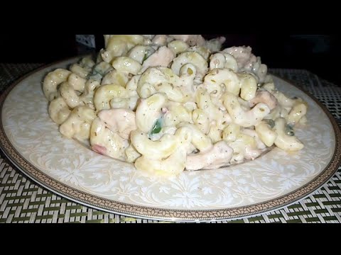 white sauce chicken pasta recipe// Creamy & cheesy white sauce pasta ...