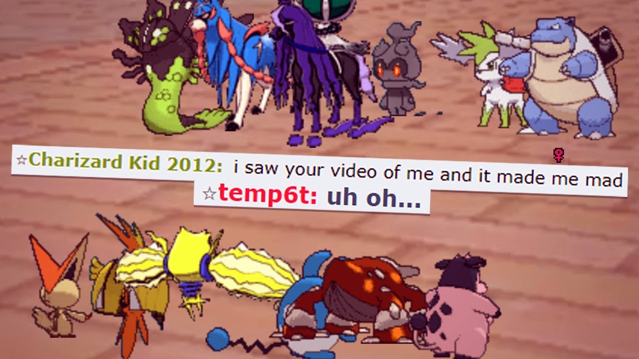 POKEMON PLAYER GETS MAD because he saw my video of him - YouTube
