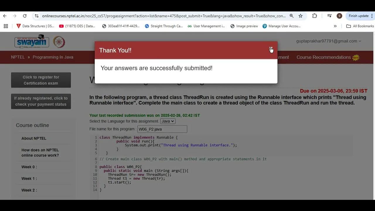 Programming in Java week 6 Programming Assignment 1 to 5 Solution code ...
