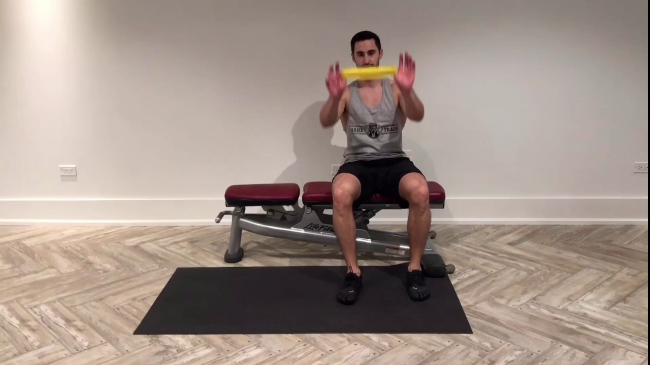 Single Leg, Mini Band Leg Extensions - YouTube