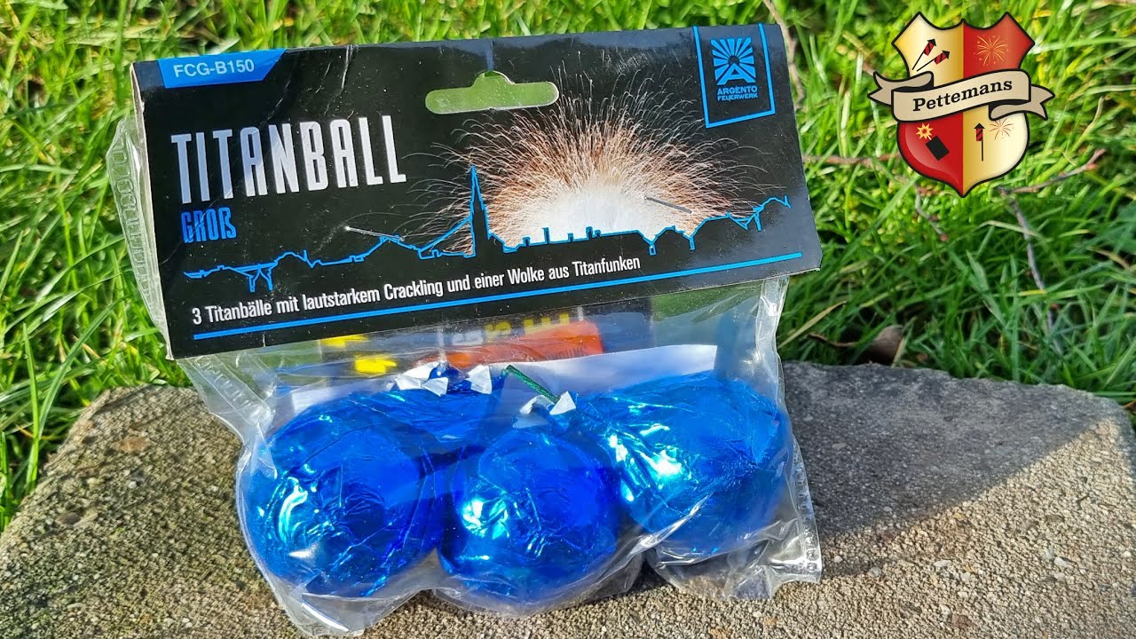 Titanballs - Argento Knetterballen 3st Vuurwerk - YouTube