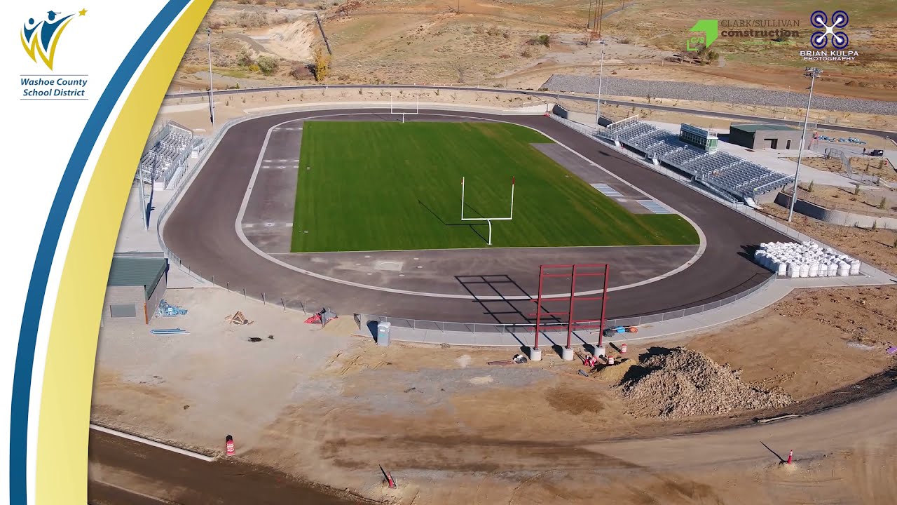 Drone Flight Over the New Procter Hug High School - YouTube