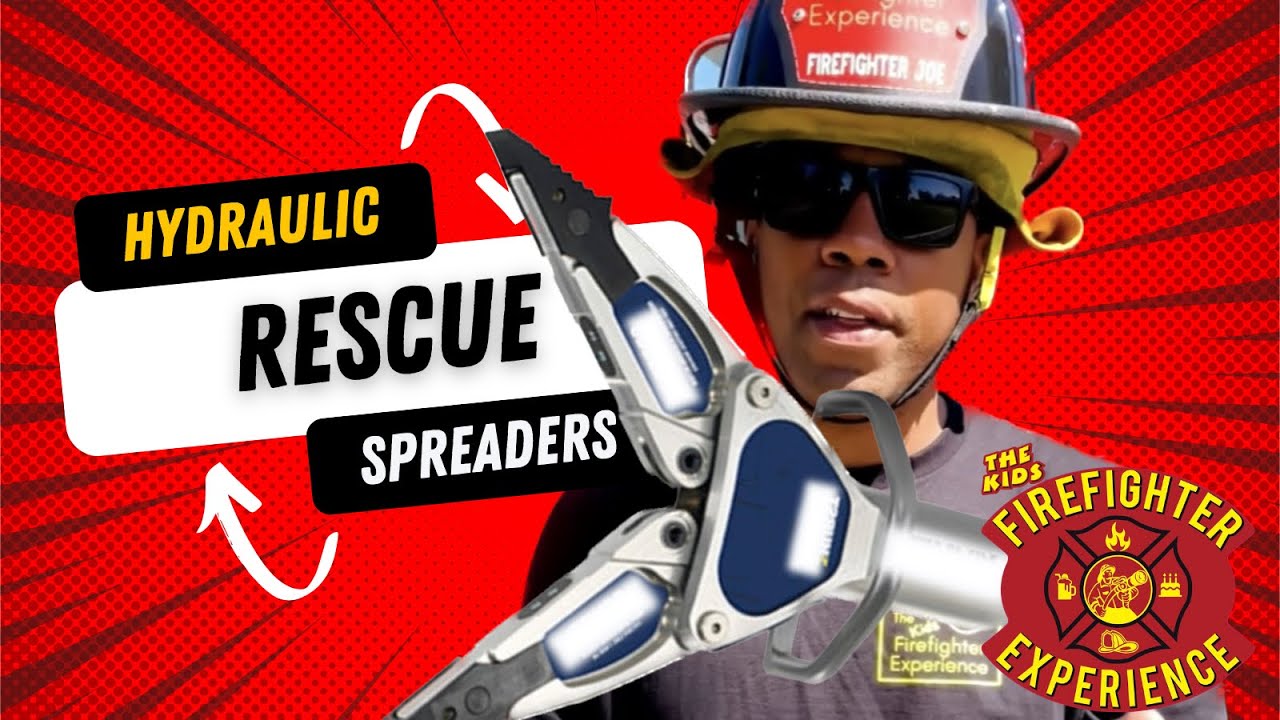 The Kids Firefighter Experience - Hydraulic Rescue Spreaders - YouTube