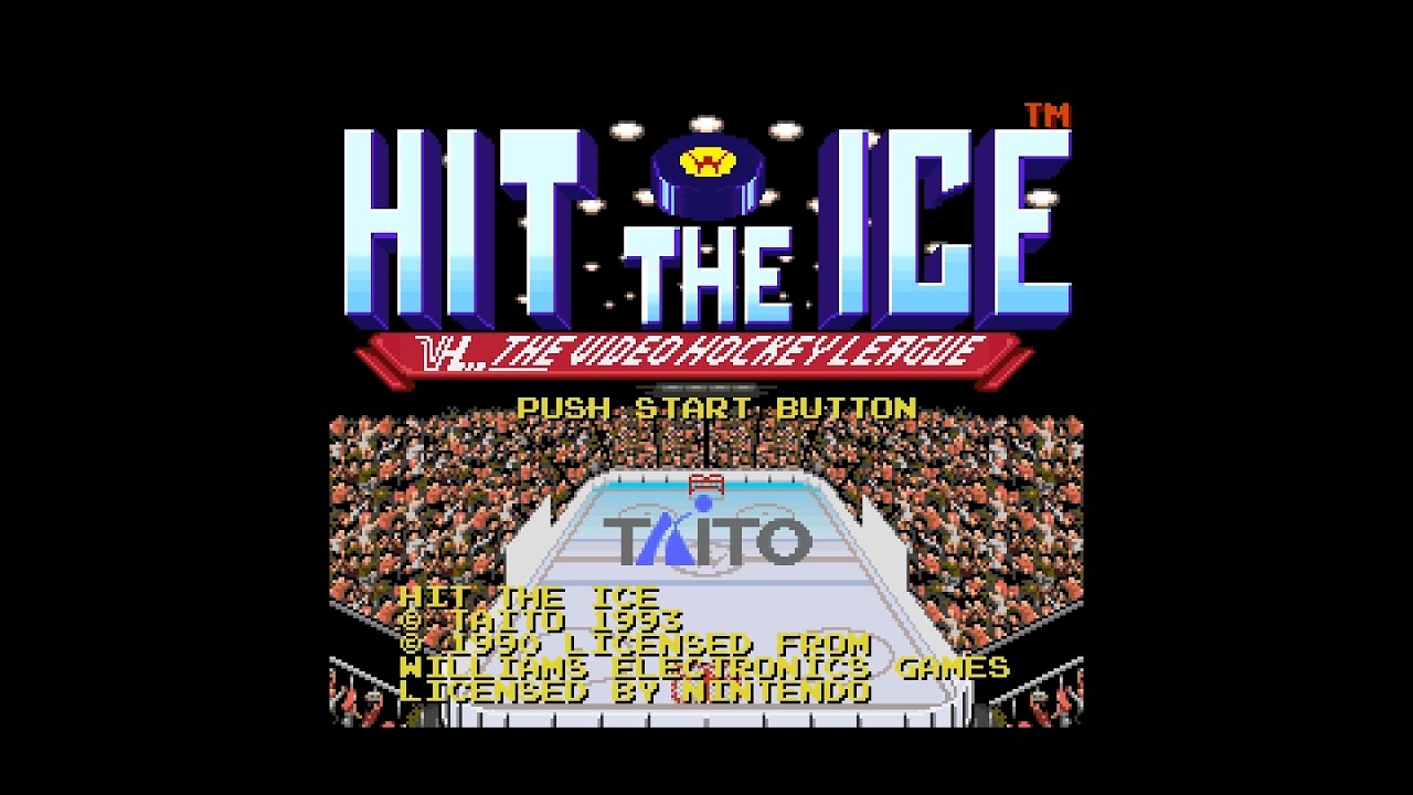 Hit the Ice: The Video Hockey League (SNES 60Hz / US) - Intro / Attract ...