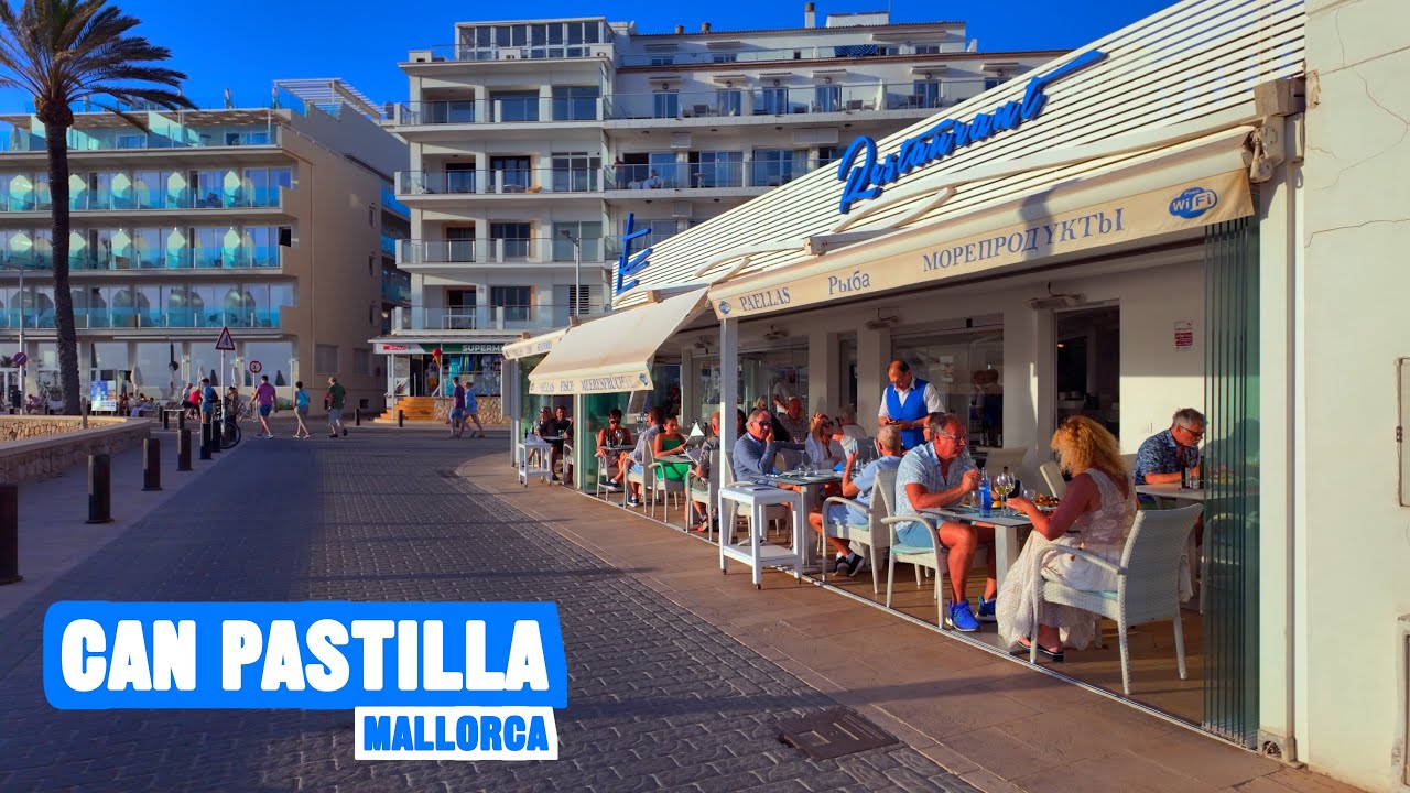 Can Pastilla Mallorca 🇪🇸 Evening🌛 - YouTube