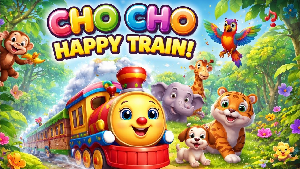 🚂🌿 Cho Cho Happy Train – Jungle Adventure Song for Kids 🌿🚂 - YouTube