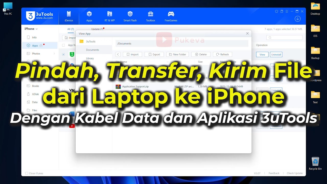 Cara Memindahkan atau Transfer File dari Laptop ke iPhone dengan Kabel ...