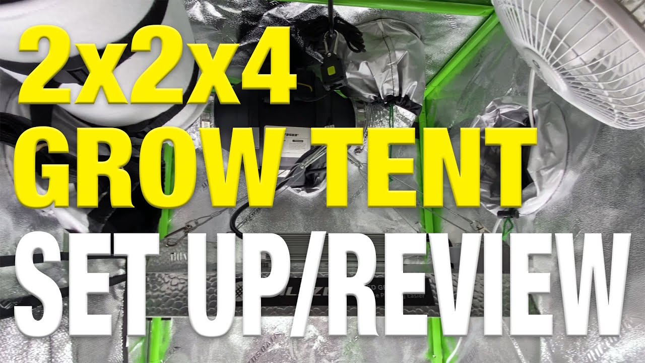 Vivosun 2x2x4 Grow Tent Setup And Review - YouTube