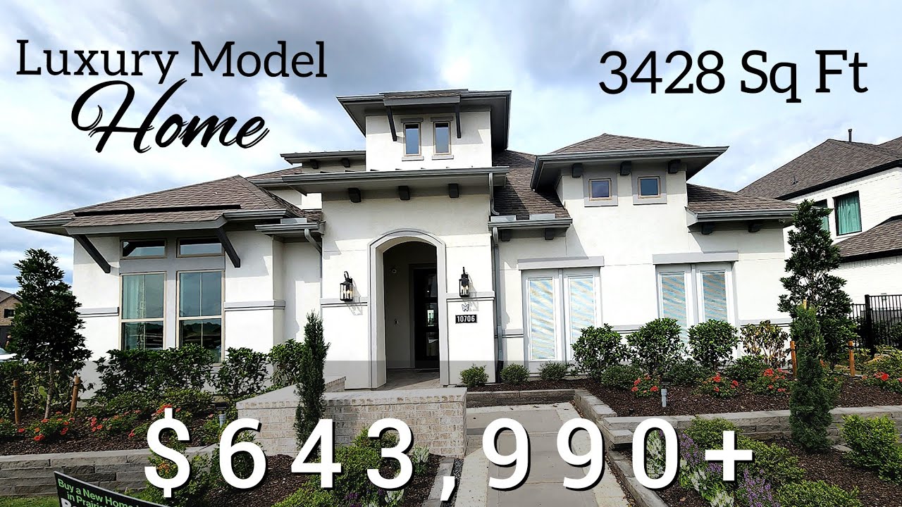 LUXURY MODERN MODEL HOME TOUR NEAR HOUSTON - YouTube