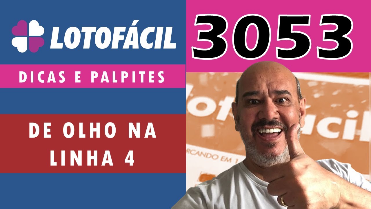 💰💰💰 3053 LOTOFÁCIL 💰💰💰 DICAS DE OURO E PALPITES - YouTube
