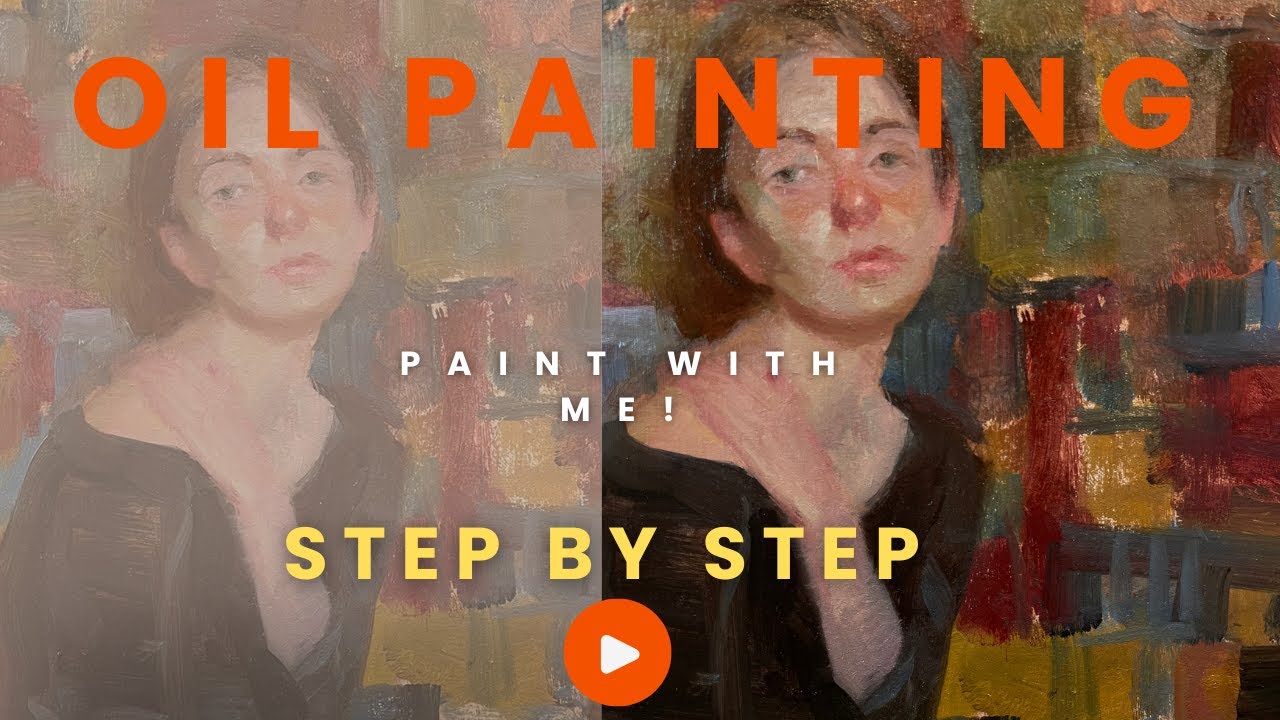 Easy Oil sketch portrait! Try this method! - YouTube