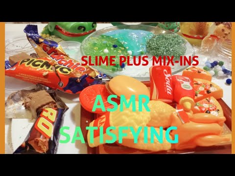 Most Satisfying Playing Slime Plus Mix -Ins | More Toys & Playing Them ...