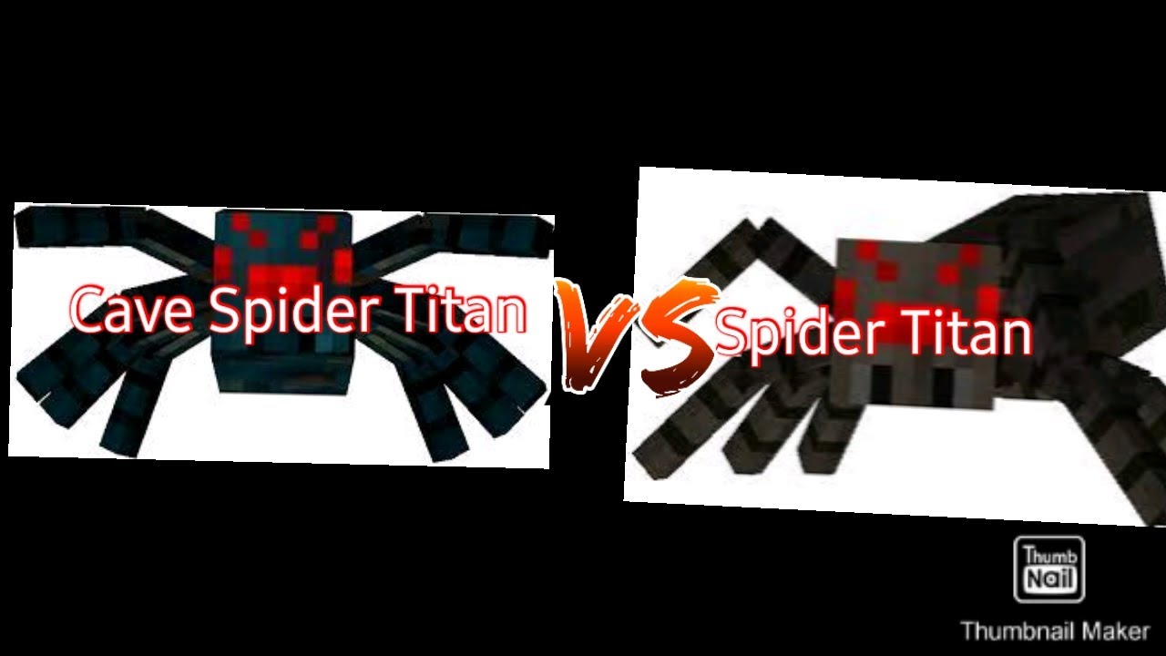 MC Titan Mod Addon Cave Spider Titan VS Spider Titan - YouTube