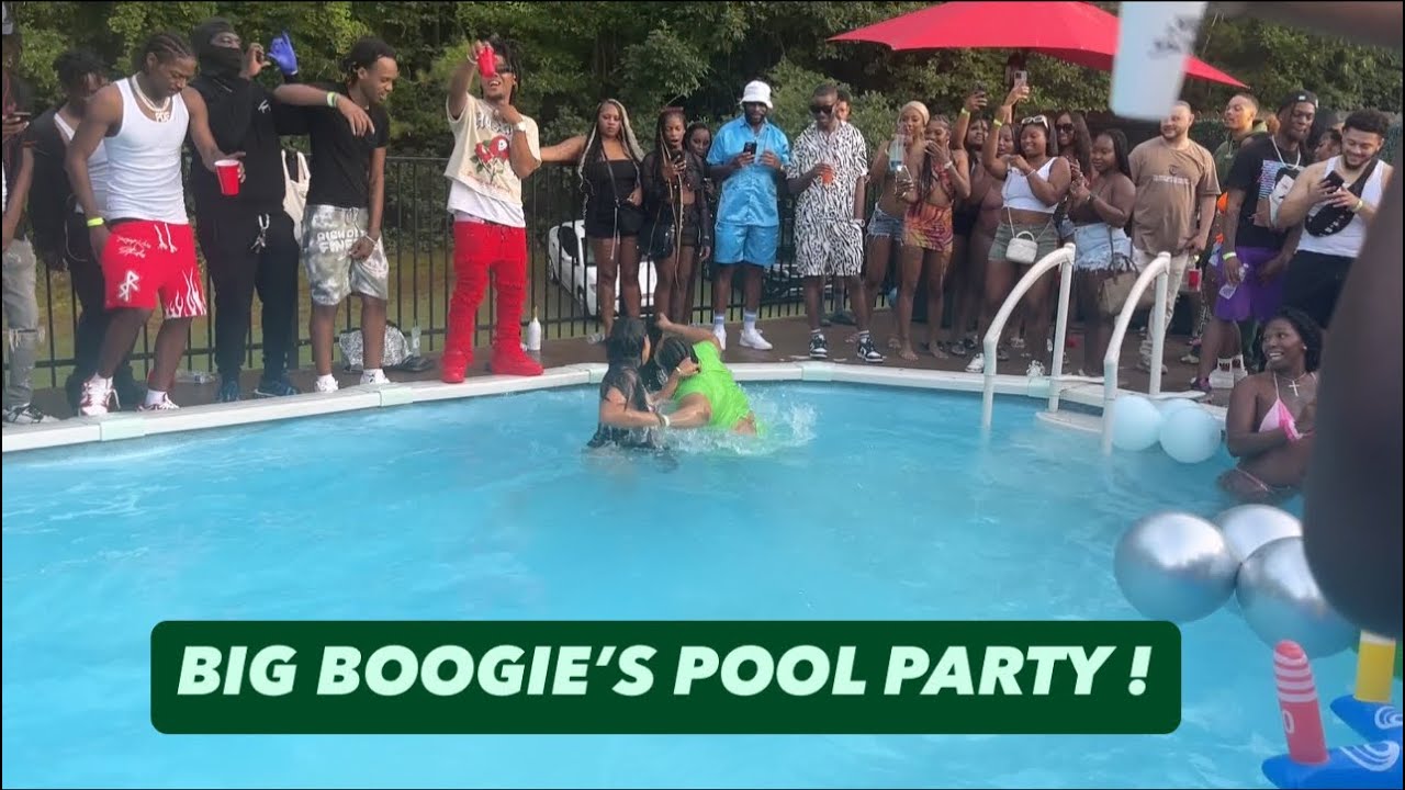 @BIGBOOGIEMUSIC POOL PARTY | FIGHT | BOOM BOOM ROOM & CELEBRITY GOT ...